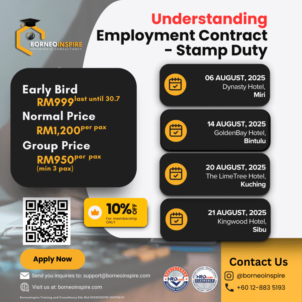 UNDERSTANDING EMPLOYMENT CONTRACT – STAMP DUTY (KCH)
